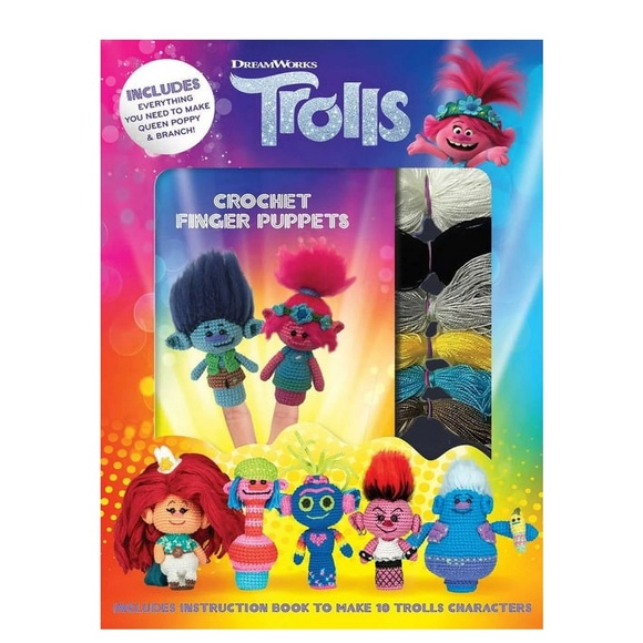 Trolls | Toys | Dreamworks Trolls Crochet Finger Puppets | Poshmark